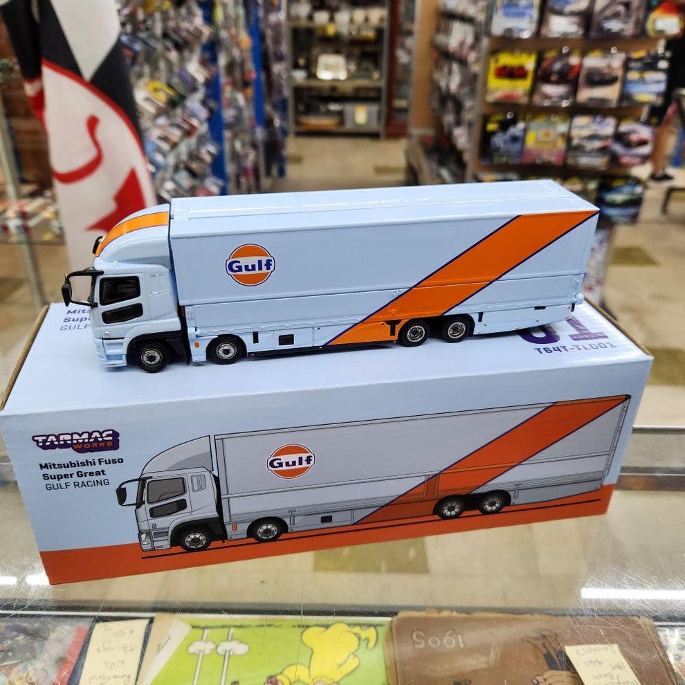 Tarmac Works - Mitsubishi Fuso Super Great 'Gulf Racing' Transporter ...