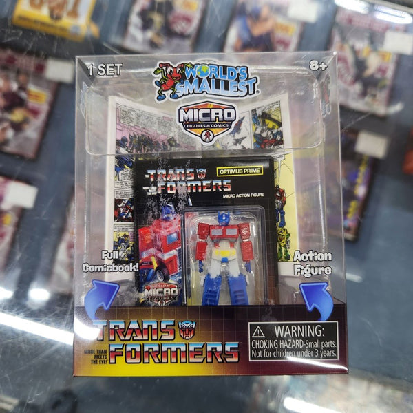 Worlds Smallest - Micro Figure and Comic - Transformers - Optimus Prim ...