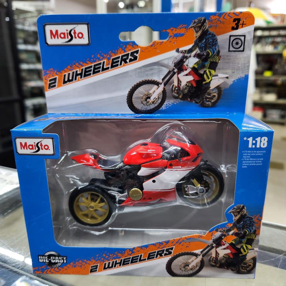 Maisto - 2 Wheelers - Ducati Road Bike (Red/White) - 1:18 Scale ...