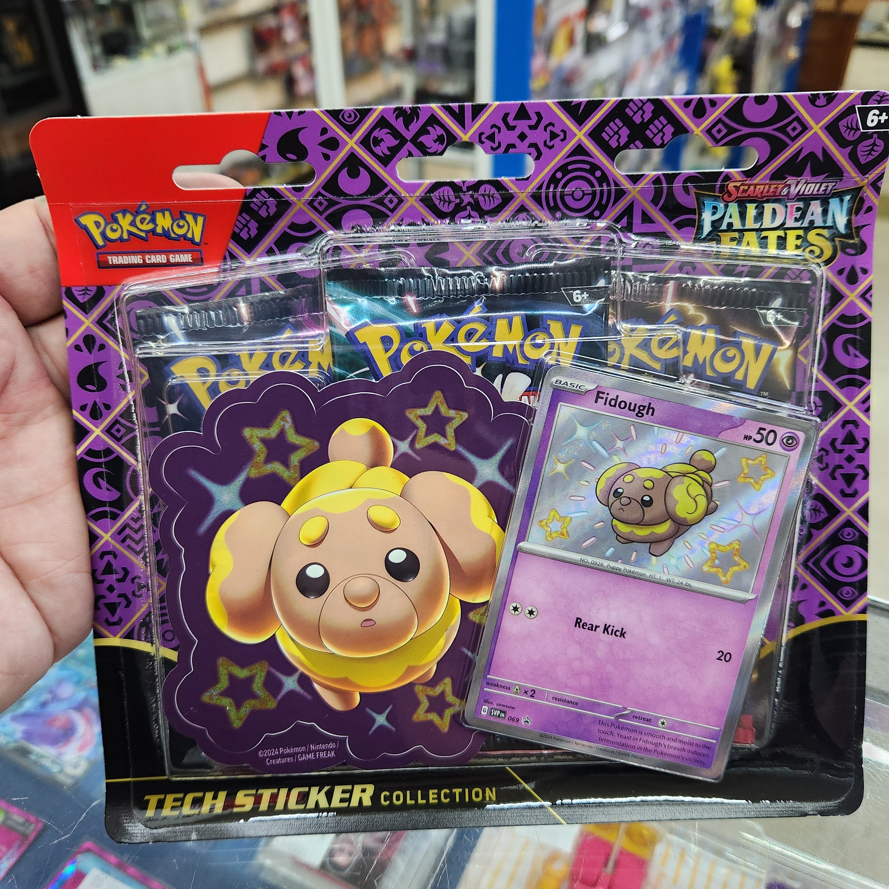Pokemon TCG - Scarlet & Violet: Paldean Fates Tech Sticker Pack - Fido ...