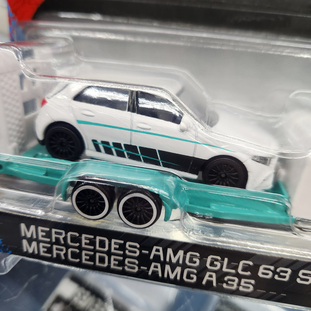 Majorette - Mercedes-AMG Deluxe Trailers - GLC 63 S / A 35 + Trailer ...