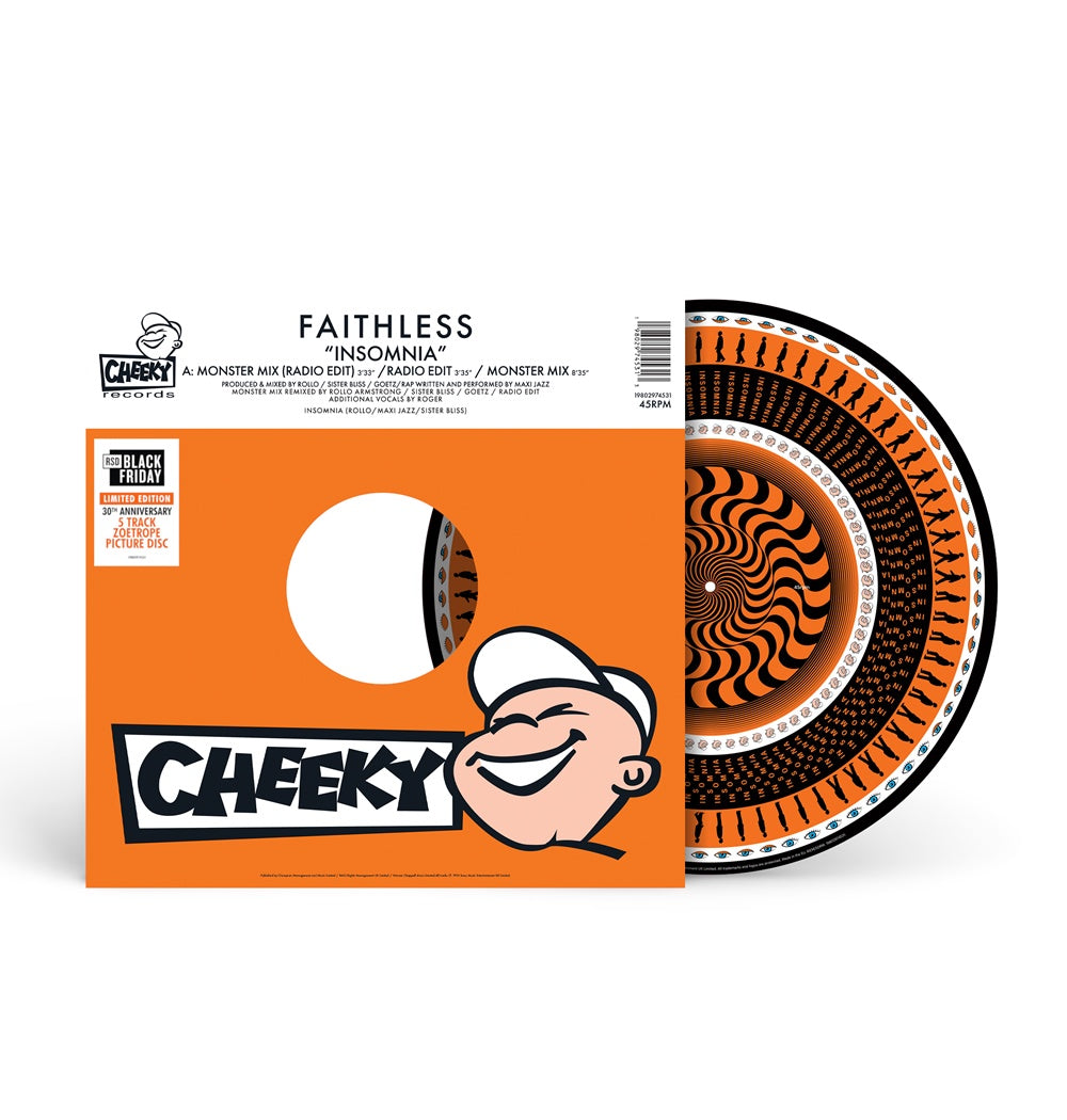 NEW - Faithless, Insomnia (Zoetrope Picture Disc) - 2025 RSD BF ...
