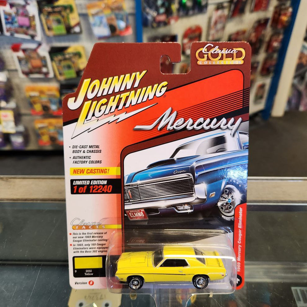 Johnny Lightning - 2022 Classic Gold R2 Ver B - 1969 Mercury Cougar El – Relove Oxley - Vintage ...